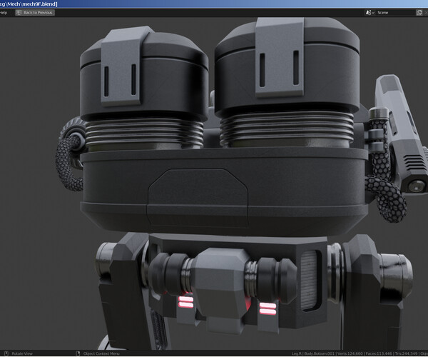 ArtStation - Sci-Fi Mech (with FK rig) | Resources