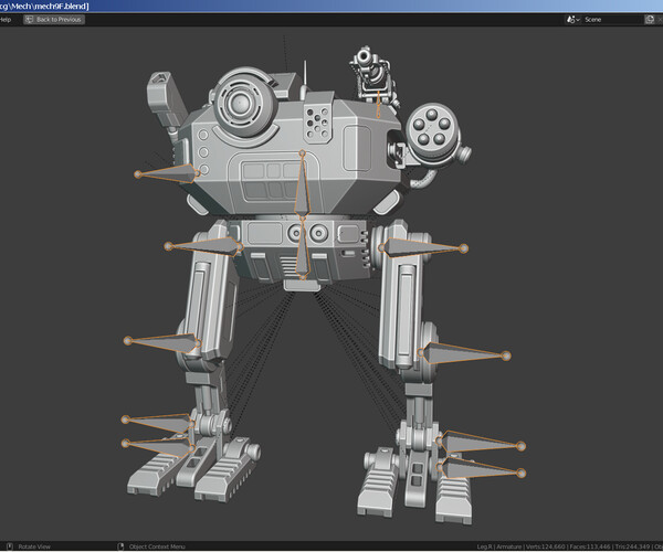 ArtStation - Sci-Fi Mech (with FK rig) | Resources