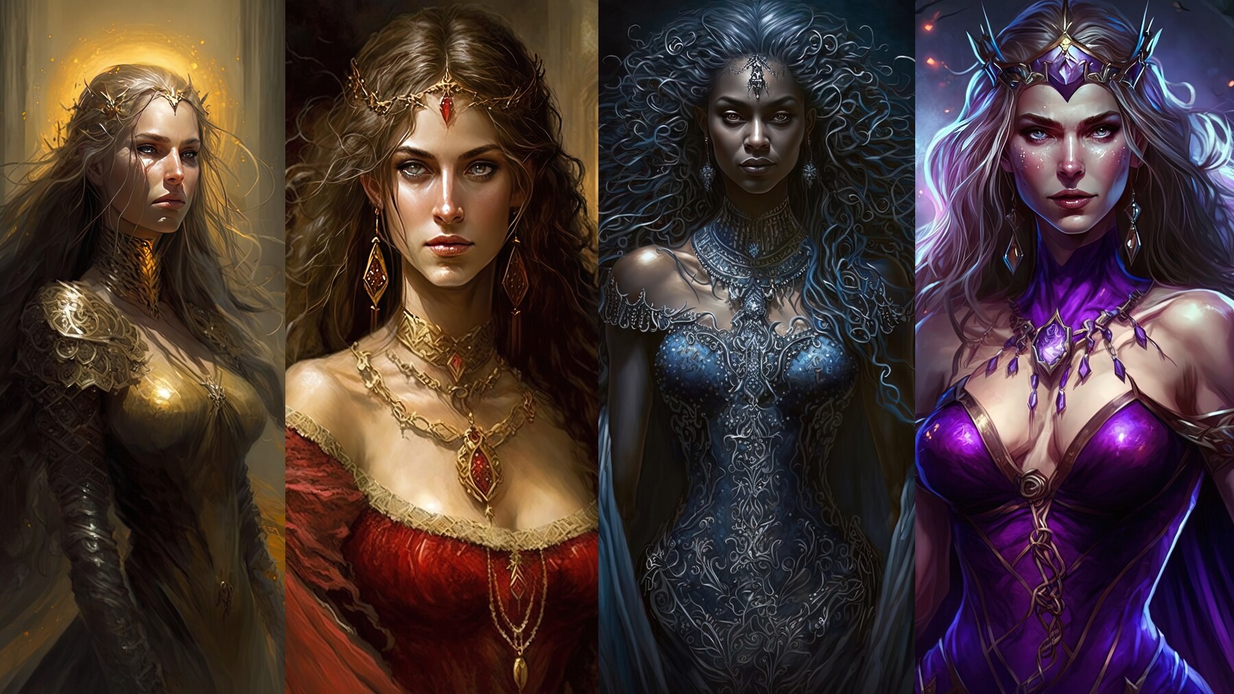 ArtStation - Goddesses of Splendor: A Gallery of 100 Divine Beauties Volume 2 - 8K resolution ...