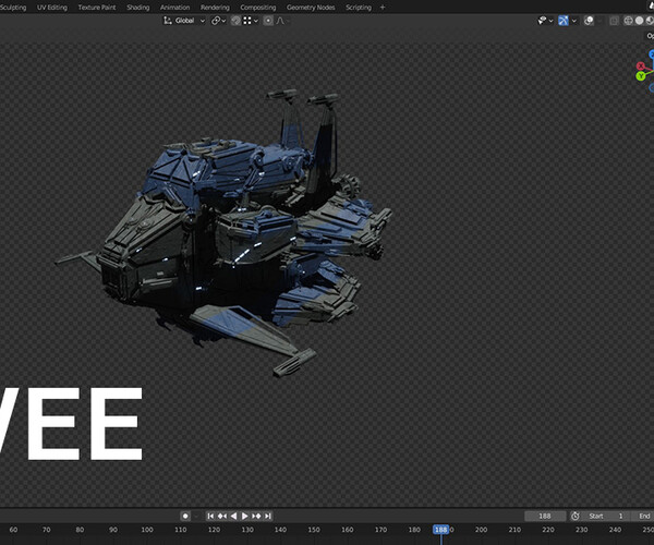 ArtStation - Procedural Spaceship Generator (Blender v3.4.0+) | Resources