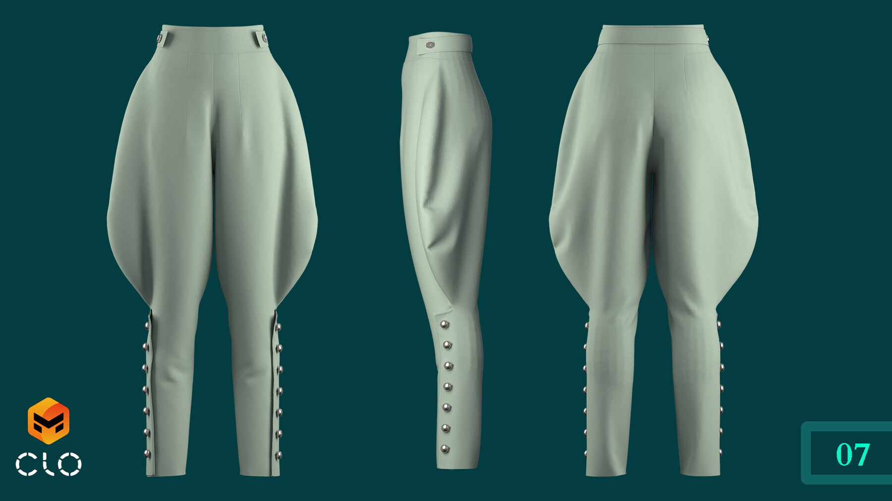 ArtStation - WOMEN'S PANT PACK . CLO3D, MD projects + OBJ + FBX | Game Assets