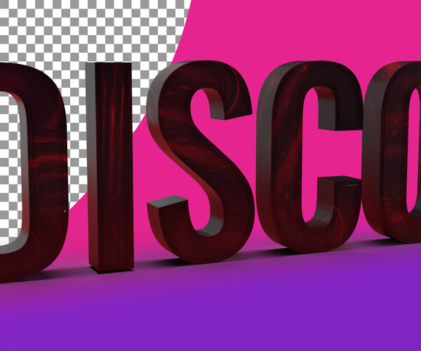 ArtStation - 3D Disco. PSD fully editable text effect. Layer style PSD ...