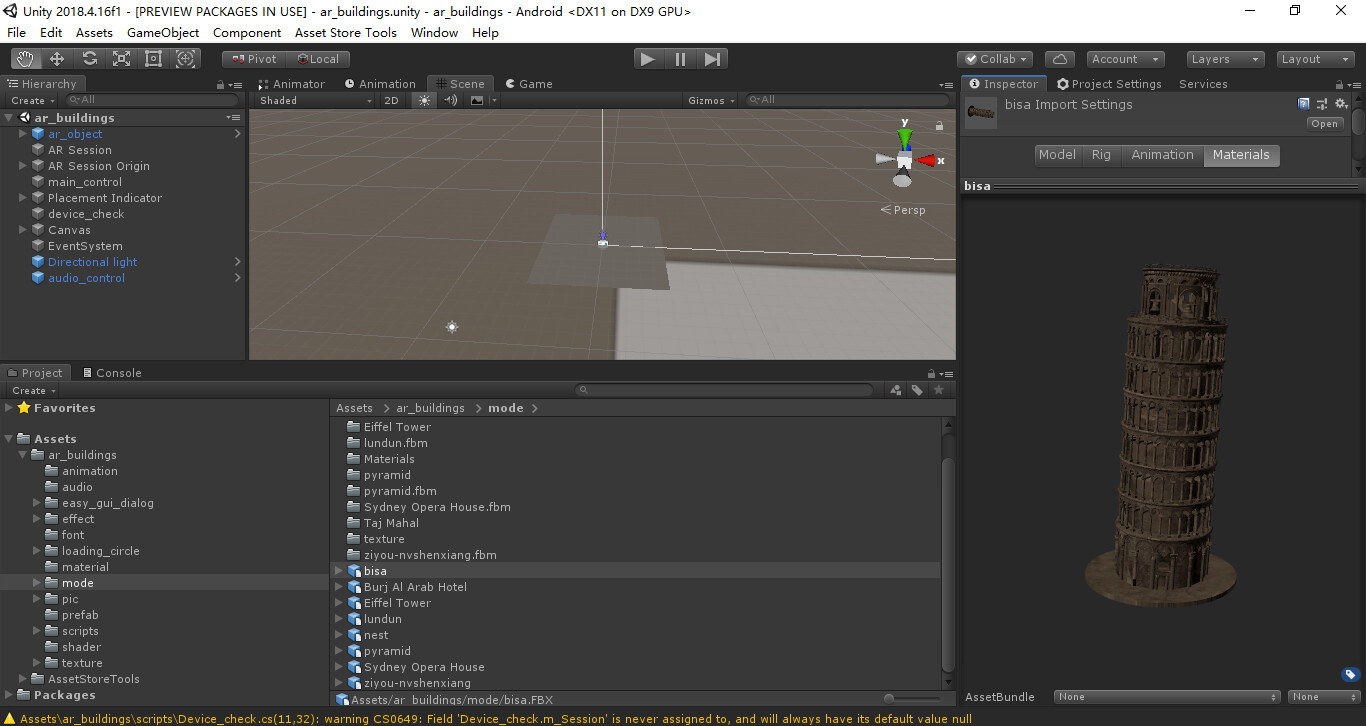 Artstation Unity Template Ar Building Game Assets