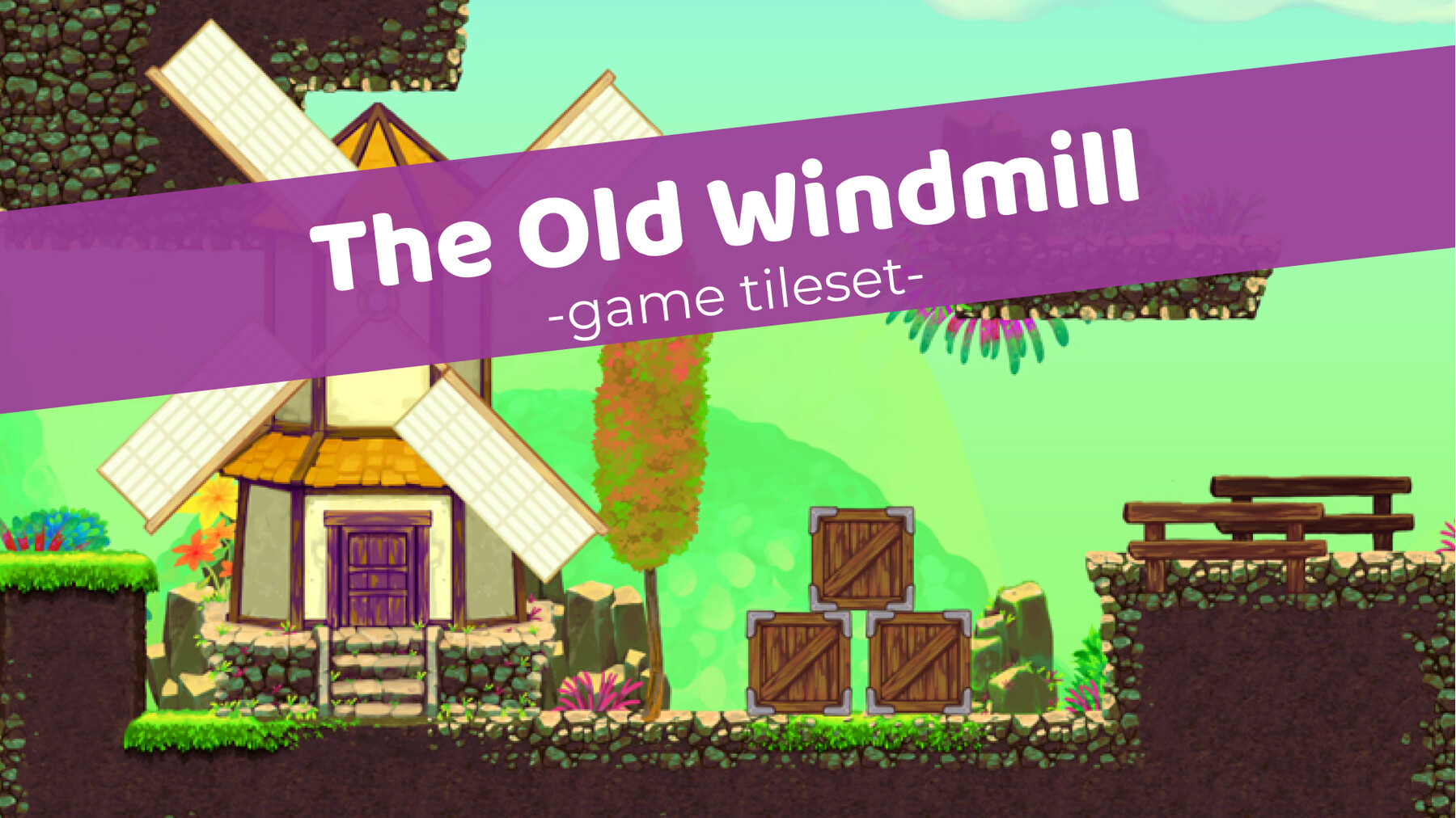 ArtStation - The Old Windmill - Game Tileset | Game Assets