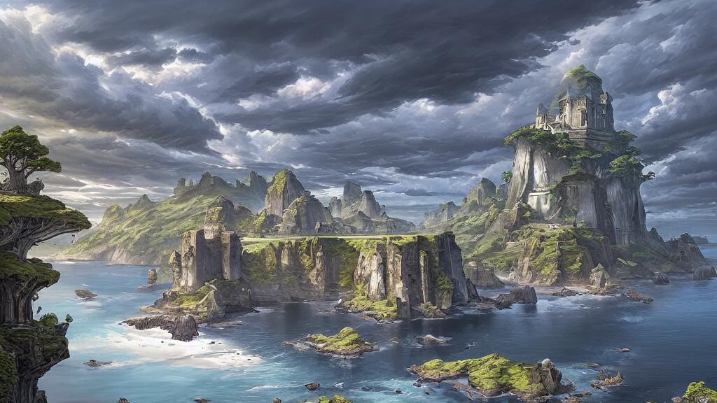 ArtStation - Background Collection Pact - "Archipelago" | Artworks