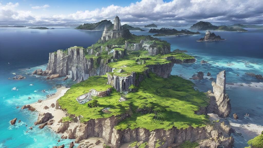 ArtStation - Background Collection Pact - "Archipelago" | Artworks