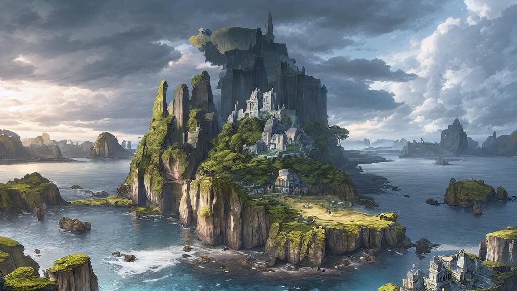 ArtStation - Background Collection Pact - "Archipelago" | Artworks