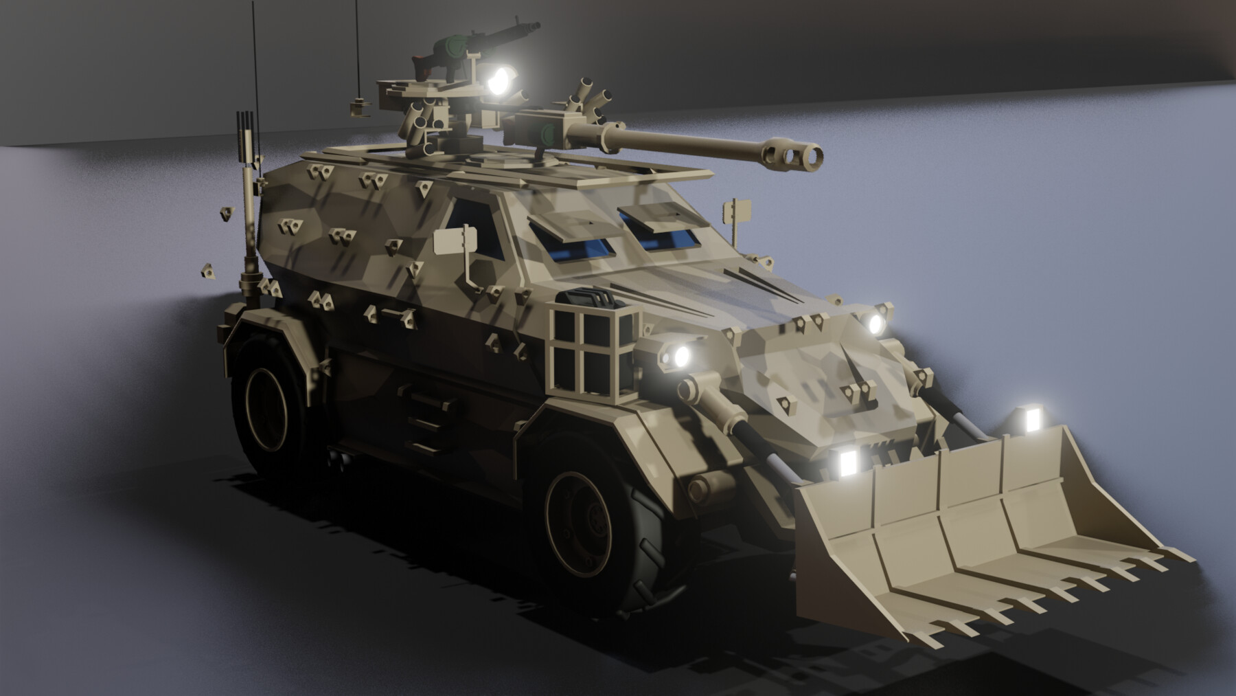 ArtStation - Military vehicle 3D model | Game Assets