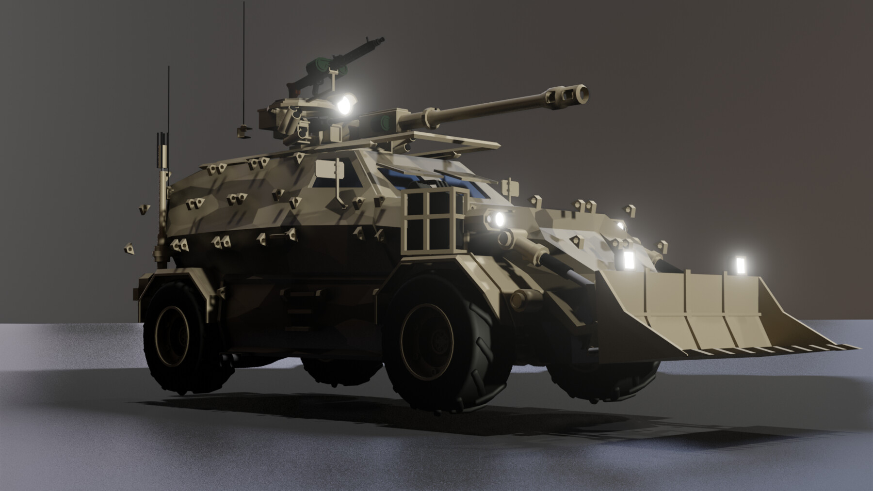 ArtStation - Military vehicle 3D model | Game Assets