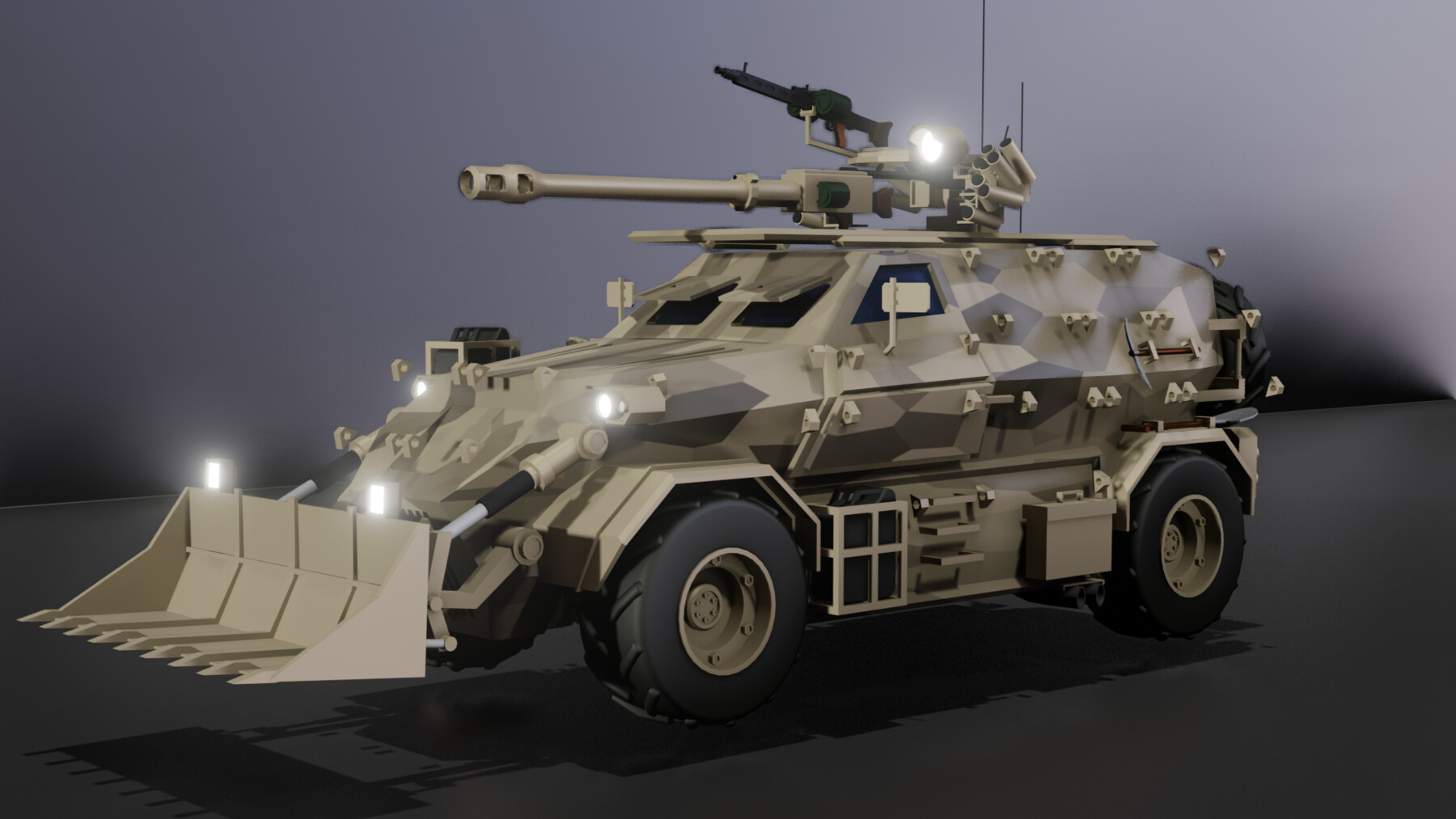 ArtStation - Military vehicle 3D model | Game Assets