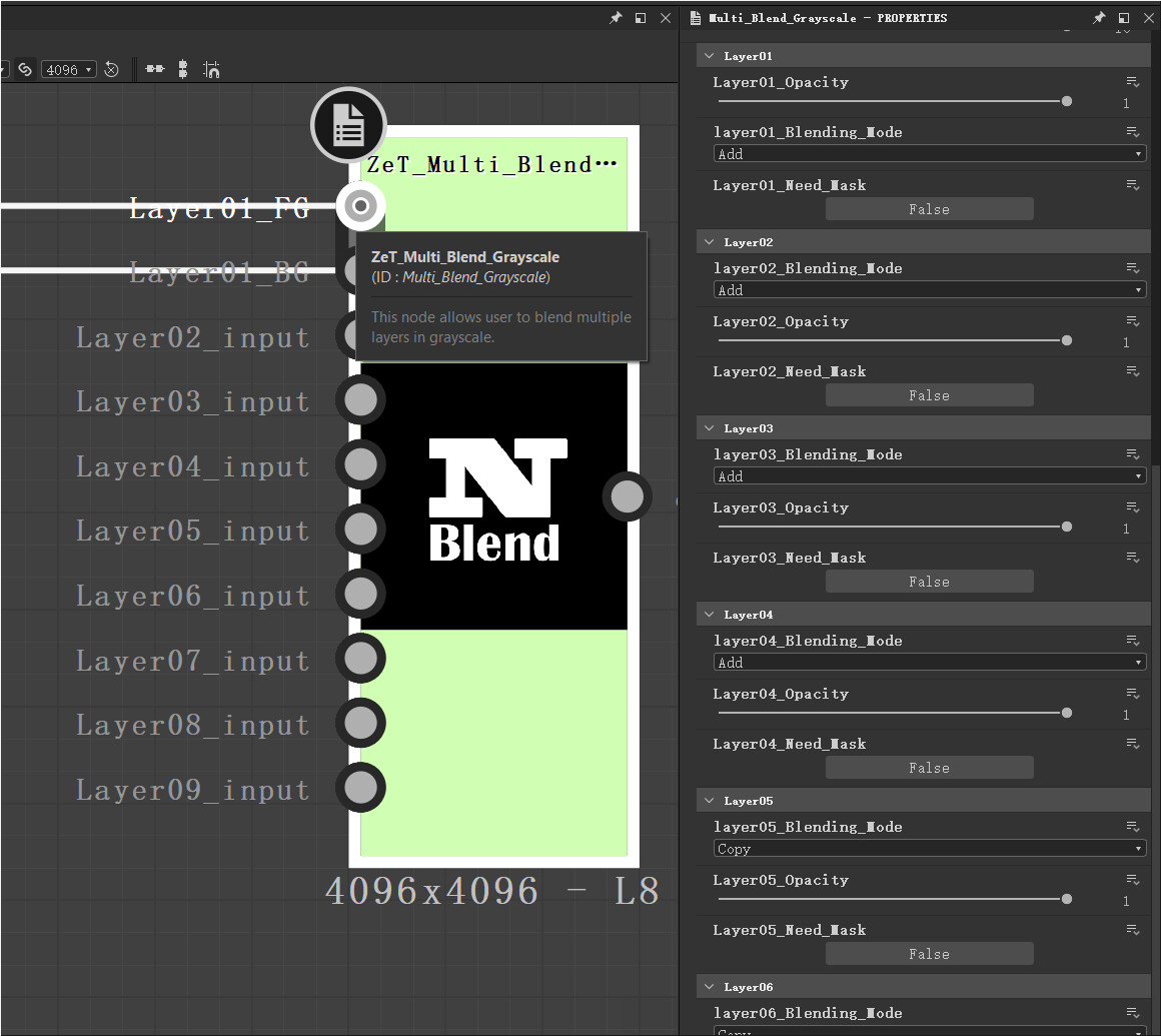 Artstation Custom Sd Node Multi Blend Node In Substance Designer