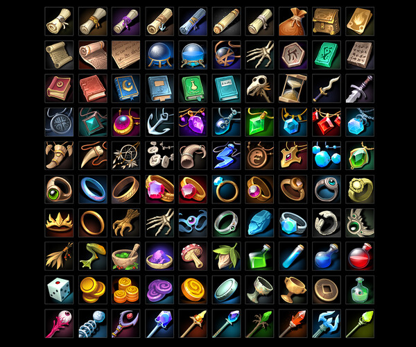 ArtStation - RPG Magic Items | Game Assets