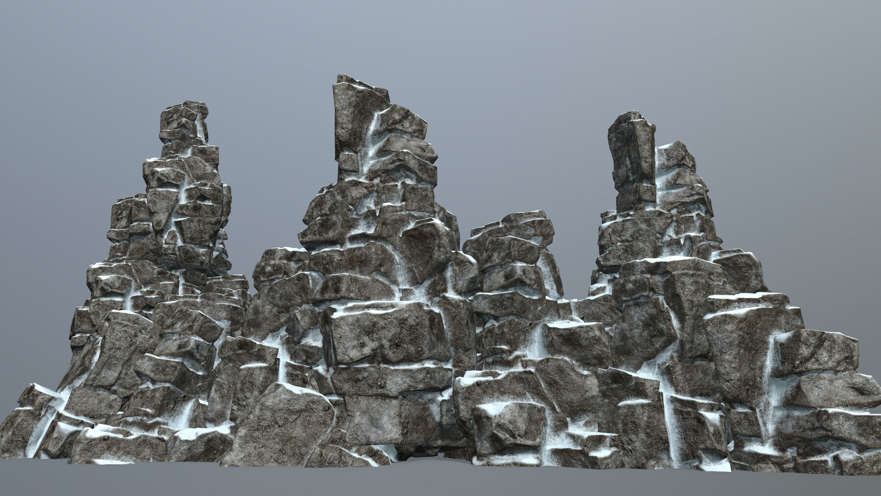 ArtStation - snow rocks | Game Assets