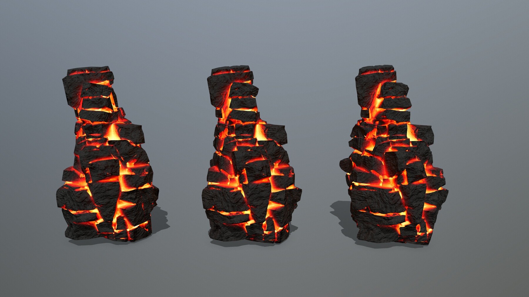 ArtStation - lava rocks | Game Assets