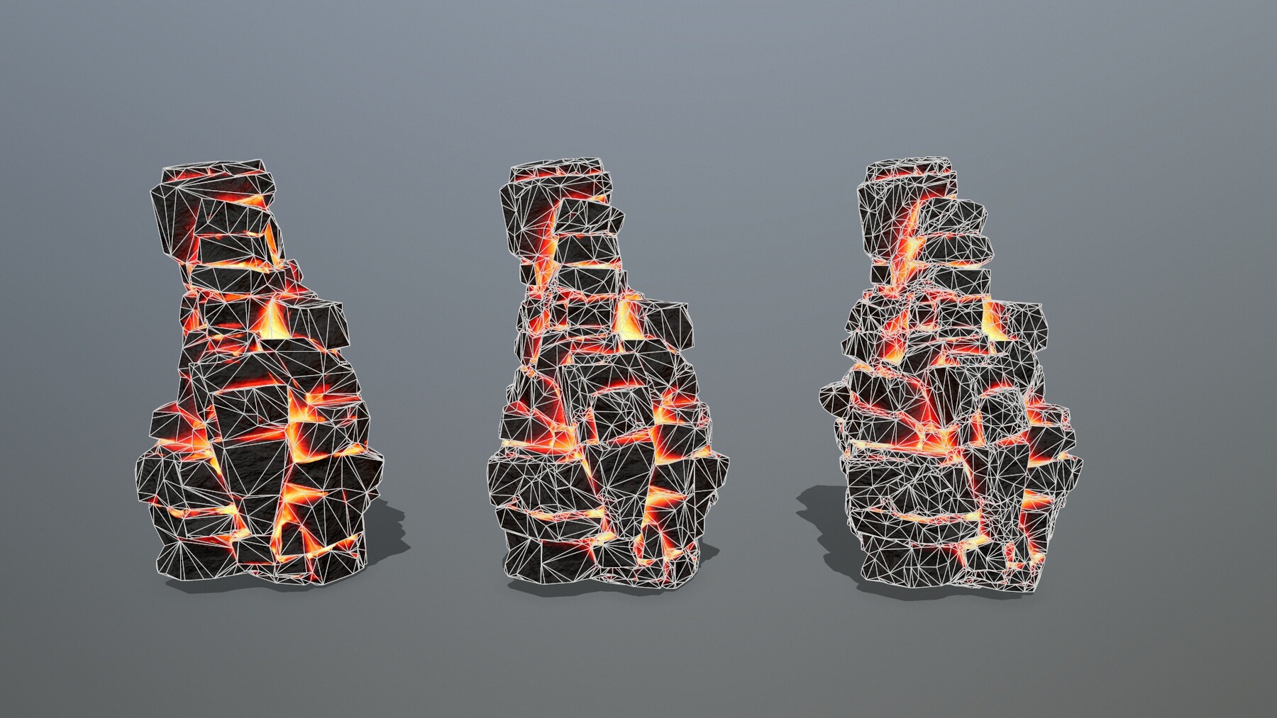 ArtStation - lava rocks | Game Assets