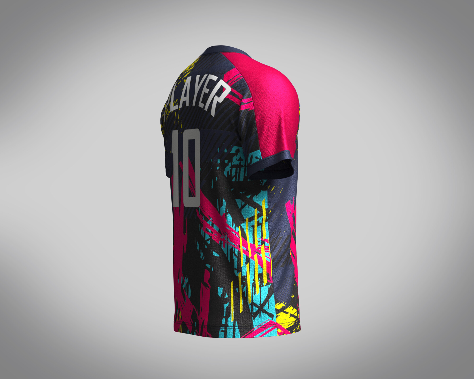 ArtStation - Mens Soccer Multi color Jersey Player-10 | Resources