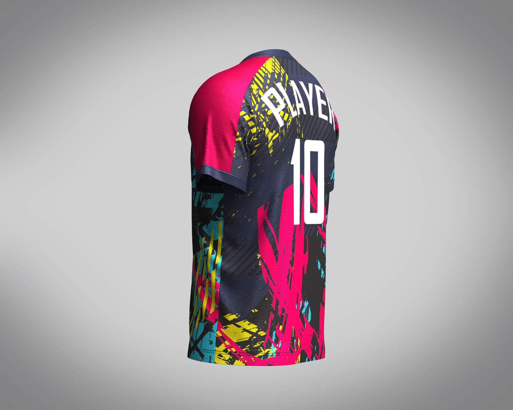 ArtStation - Mens Soccer Multi color Jersey Player-10 | Resources