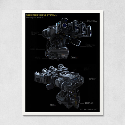 Mech Recon Head by Jort van Welbergen