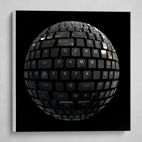 Procedural Keyboard Poster by Richard Lane