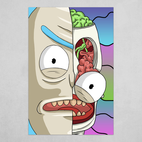 rick sanchez head by Arya Bayu