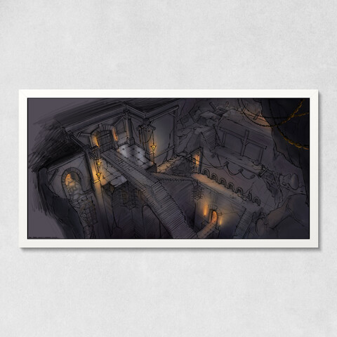 Medieval Dungeon Painting by Aras Jamal