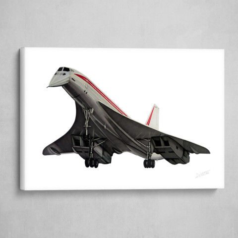 Concorde drawing by Johann delestree