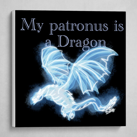 My patronus is a dragon by Batsy draw