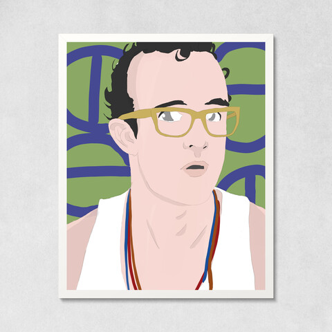 Keith Haring Illustration from 2020 Artist Born this Day Series by ...