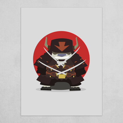 Minimalist Samurai Appa by Young Chillionaire