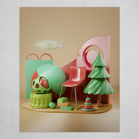 Pastel Still Life - Toys by Devanshu Tak