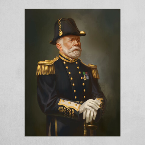 Captain Edward John Smith in RNR uniform by Tatiana Yamshanova