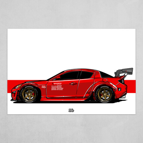 Mazda Rx8 Pandem (Red) by Flvsh Artwork