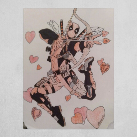 Deadpool hearts by Jeremy palmer
