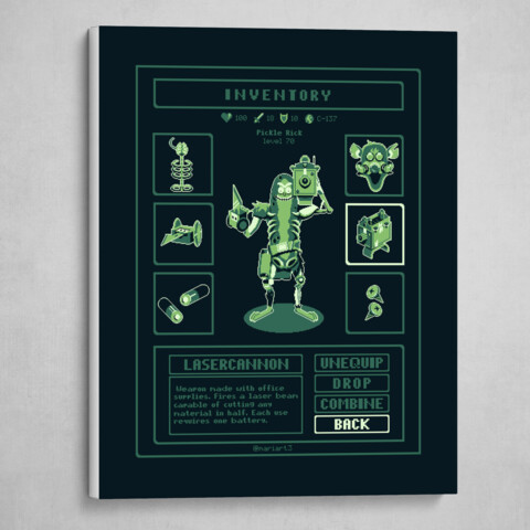 PIXEL PICKLE RICK by mariART