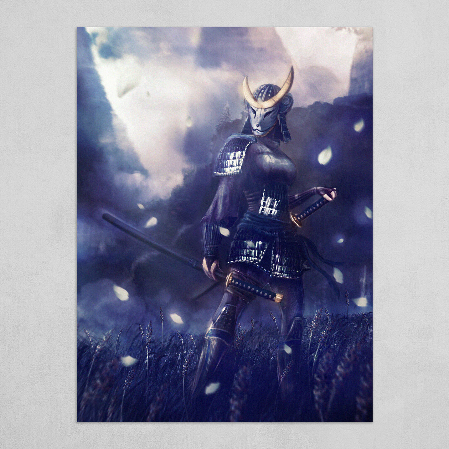 Caius Augustus - Azure Tsuki - kunoichi - Samurai Concept art