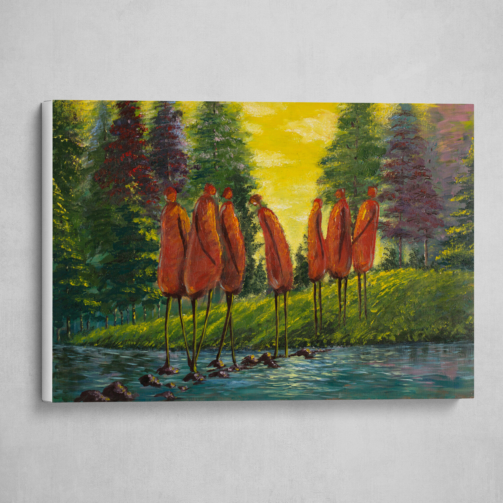 Dieu tran - abstract landscape painting