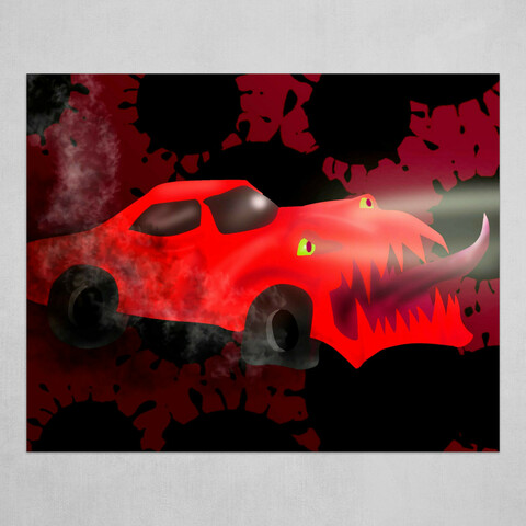 carro descompuesto/broken car by Kin Diaz