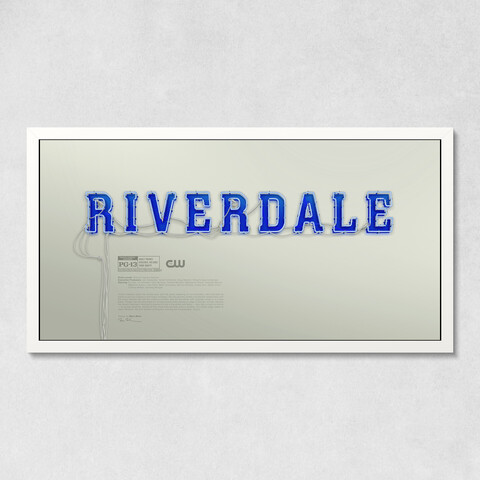 Riverdale Neon Poster (White) by Marc Milon