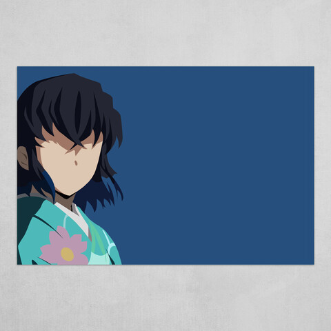 Demon Slayer Inosuke Minimalist Illustration by animBroidery