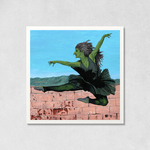 Goblin Girl Ballet Dancing Fantasy Creature Art by Ted Helms