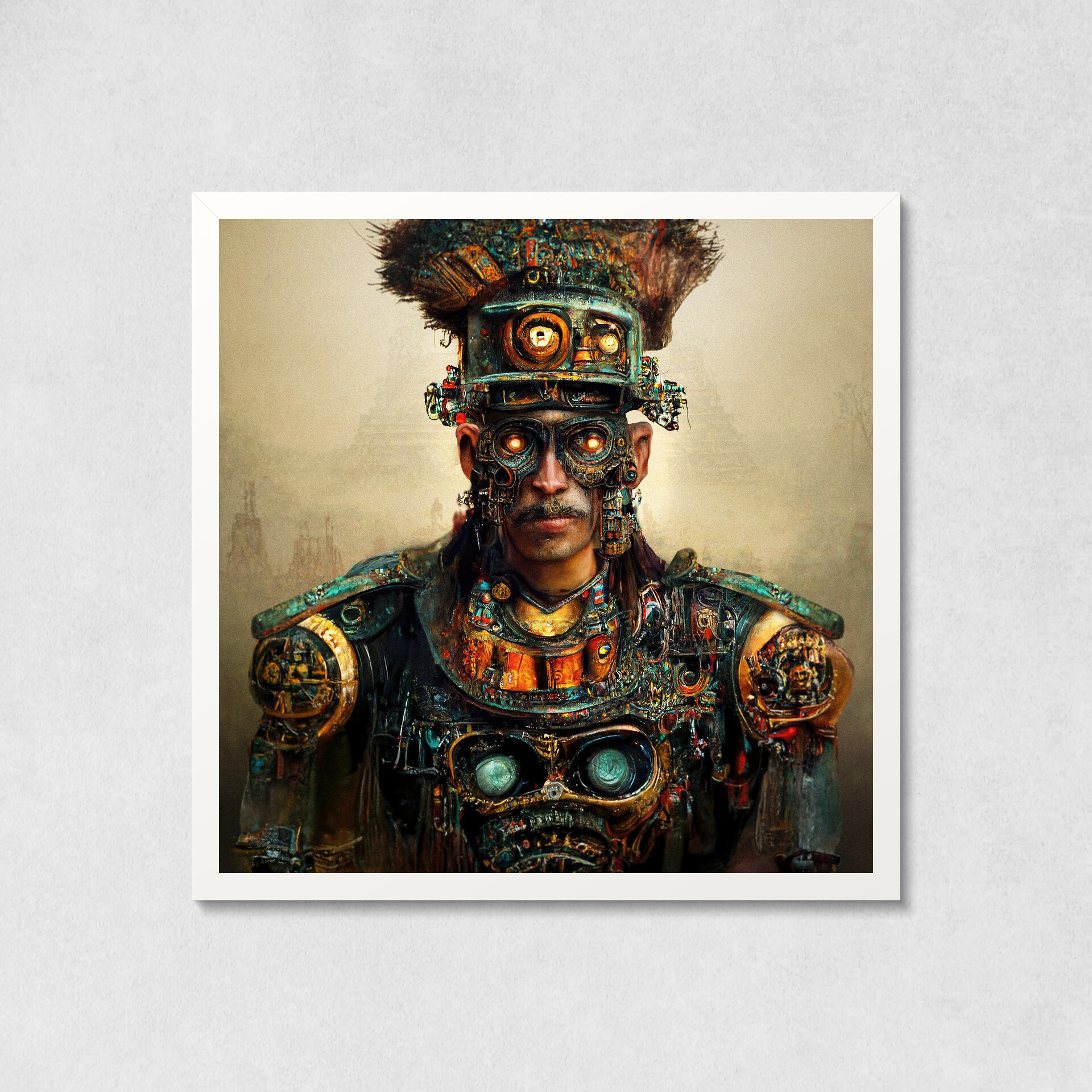 Aztec Market Painting