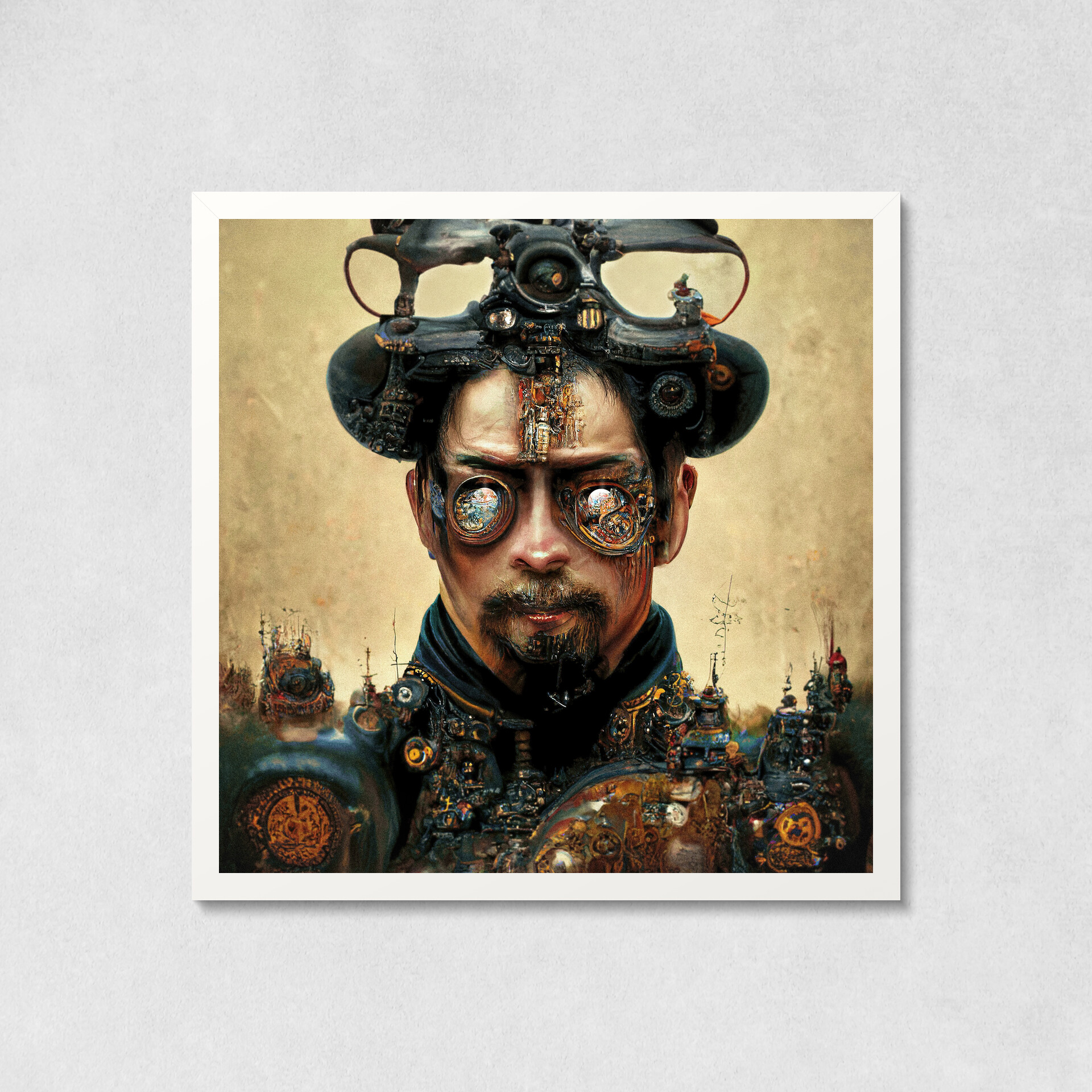 Steampunk Samurai Wallpaper