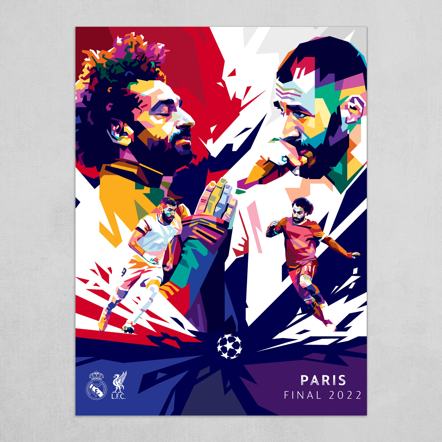 Rajawali Tiga - UCL FINAL PARIS 2022 Poster Fanart
