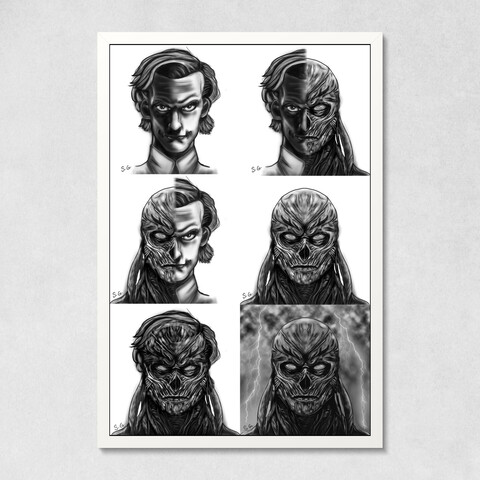 Vecna Stages from Stranger Things by Steven RT