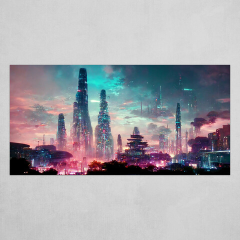 Sci Fi city landscape by Prakhar Sisodiya