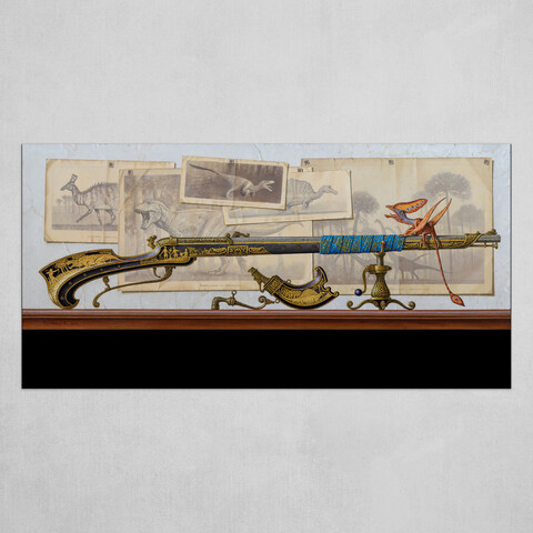 Pterosaur on a rifle by Roman Prokhorov