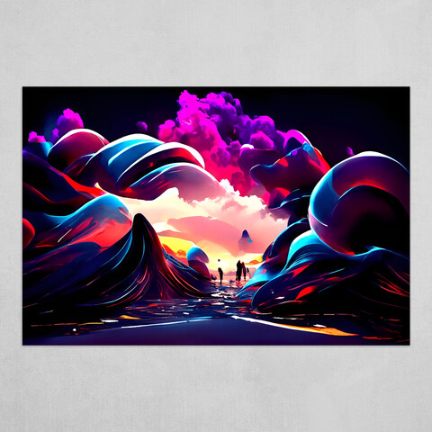 A World of Wavy Landscapes and Impossible Colours by parvaneh kiani