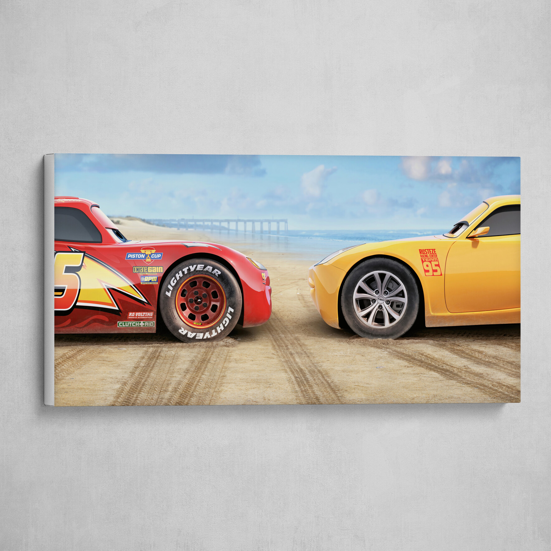 lightning mcqueen canvas