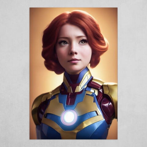 disney princess the Anna as IronMan by wang078