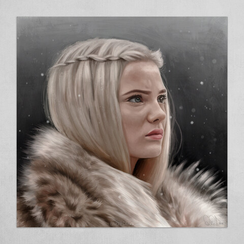 The Witcher Ciri realistic painting by PruPru Draws